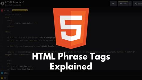 Html Tutorial 8 Html Phrase Tags Explained 10 Phrase Tags You Need