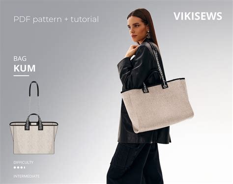 Kum Shoulder Bag Pdf Sewing Pattern With Tutorial One Size Etsy Uk