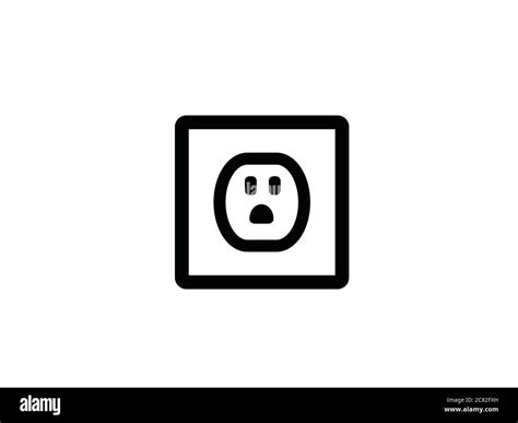 Electrical Plug Symbol Power Socket Illustration Vector Stock Vector