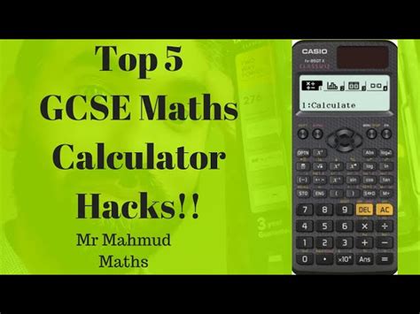 GCSE Maths Calculator Tricks Mr Mahmud Maths