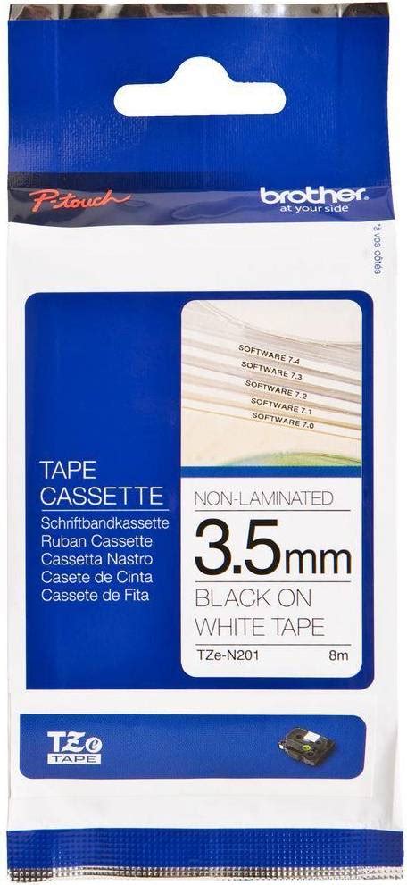 Brother P Touch Labelling Tape Black On White • Pris