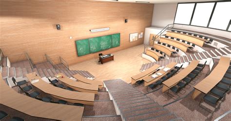 University Classroom 3d Interior Unity Asset Store