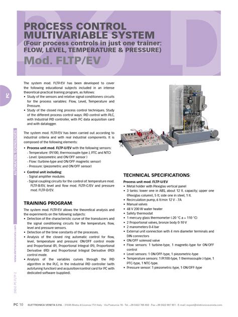 Fltp Ev 过程控制多变量系统 Pdf