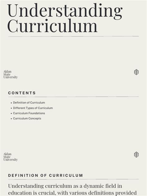 Understanding Curriculum Pdf Curriculum University