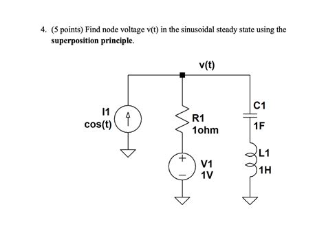 Solved Points Find Node Voltage V T In The Chegg