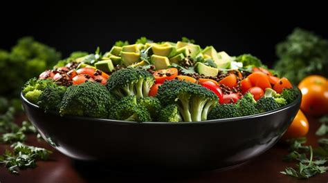Premium Photo Best Picture Quality Green Vegetable Salad