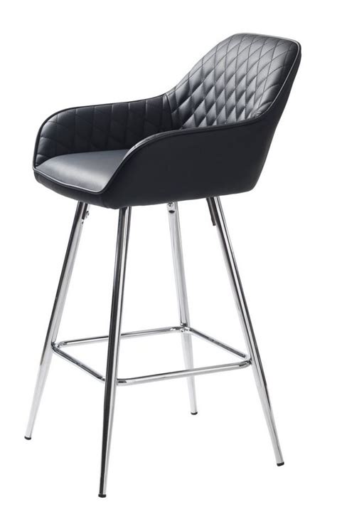 Möbelando Barhocker Milton Aus Dunkelbraun Pu In Dunkelbraun Mit