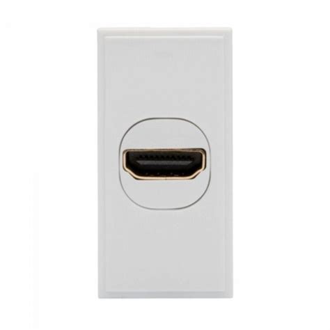 White 25mm X 50mm Euro Module Hdmi Module