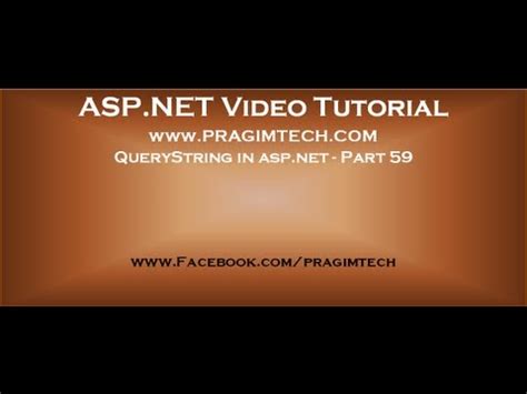 QueryString In Asp Net Part 59 YouTube