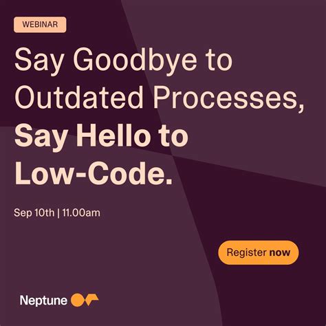 neptune software on linkedin webinar lowcode techinnovation