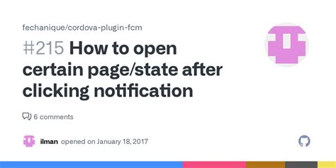 How To Open Certain Page State After Clicking Notification Issue Fechanique Cordova