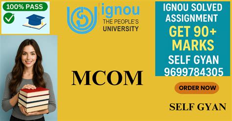 IGNOU MCom Solved Assignment Accurate Easy PDF Download