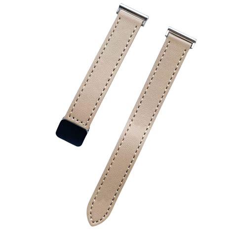 Bracelet de montre en cuir microfibre avec boucle magnétique pour