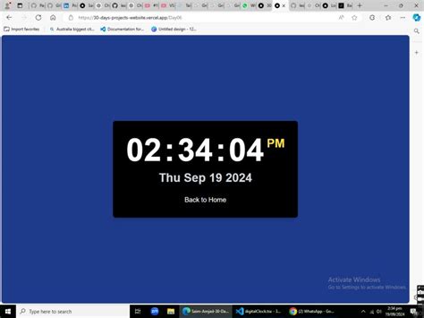 Saim Raza On Linkedin 30daysofcode Day06 Digitalclock Nextjs Tailwindcss Learningjourney