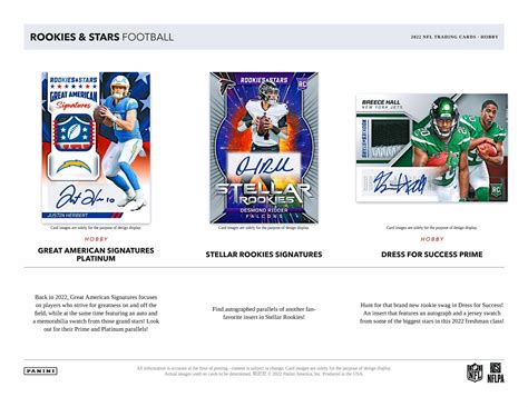 2022 Panini Rookies And Stars Nfl Football Cards