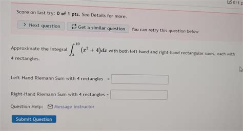 Solved Score On Last Try 0 Of 1 Pts See Details For More