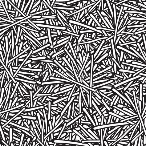 Abstract Monochrome Zentangle Seamless Pattern Stock Vector Illustration Of Creative Drawn