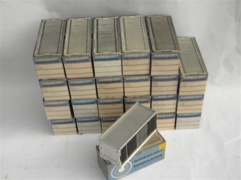 Lot Of Vintage Airequipt Aluminum 2x2 Slide Projector Magazines Trays