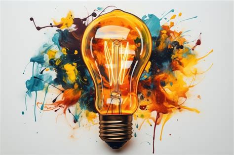 Premium Ai Image Burning Light Bulb Idea Infographics Copyspace Banner