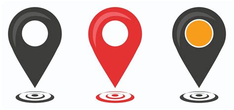 Location Pointer Icon Set Map Pins Set Location Symbols Collection