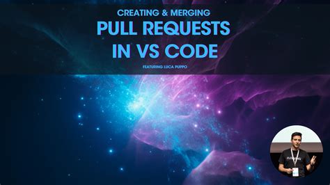 creating and merging pull requests in vs code
