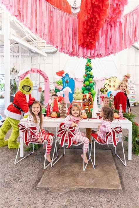 His Heart Grew 3 Times That Day The Grinch Party Karas Party Ideas