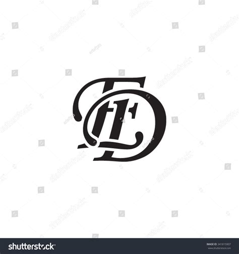Ed Initial Monogram Logo Stock Vector Royalty Free 341815907