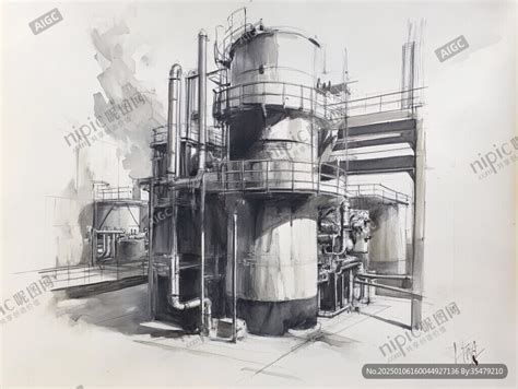 Ai创作图西北工业大学插画水彩 煤都城市水彩印象 工业抽象画 手绘效果图练习 工业产品油画 工业油画场景 工业壁画 唯美工业素材 华南理工大学插画水彩 溪洛渡电站插画 华中科技大学插画水彩