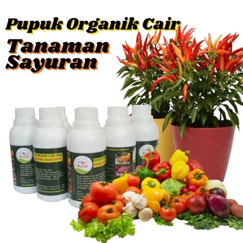 Jual Pupuk Organik Cair Tanaman Sayuran GDM Kemasan Hemat 250 Ml Kota