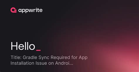 Hello Threads Appwrite