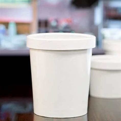 750 Ml Disposable Paper Round Food Containers Box With Lid Cover