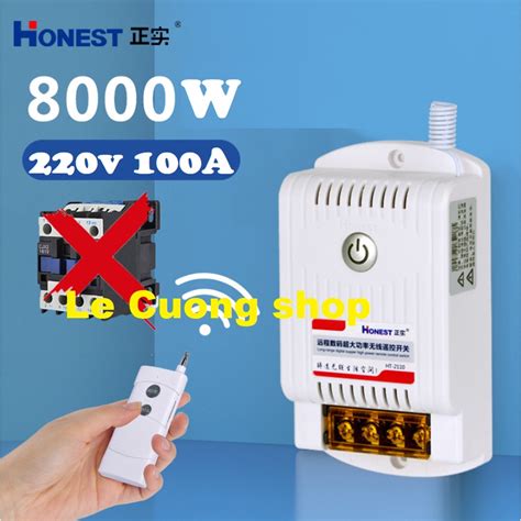 Công Tắc điều Khiển Từ Xa Honest Ht 2110 1km 220v 100a Dùng Trực Tiếp