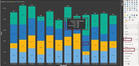display percentage value as cluster and total valu microsoft