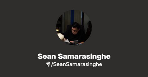 Sean Samarasinghe Instagram Facebook Linktree