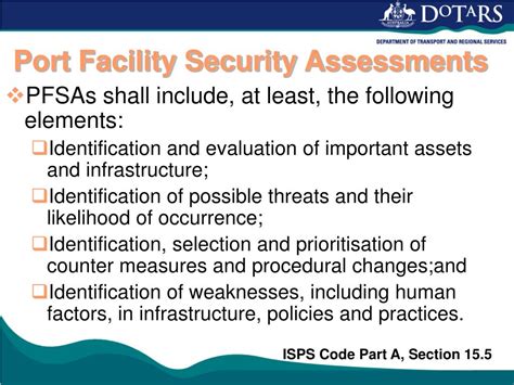 PPT IMO ISPS Code Security Assessments And Plans PowerPoint Presentation ID