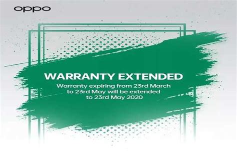 OPPO Extends Warranty Period For 2 Months For All Products OyeYeah