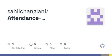GitHub Sahilchanglani Attendance Management System