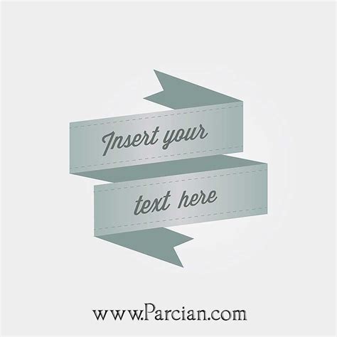 فایل طرح روبان لایه باز ساده رنگی خلاقیت بی‌نهایت در طراحی بهترین کیفیت