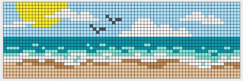 Ocean And Beach Cross Stitch Pattern
