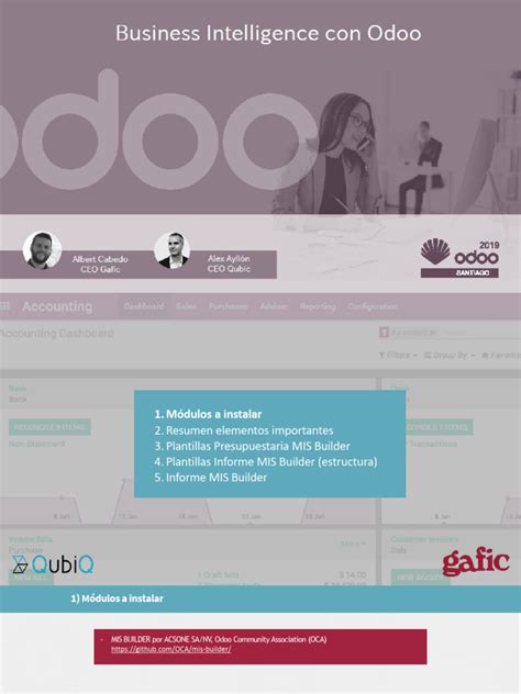 2019 business intelligence con odoo mis builder 16 9 pdf informática