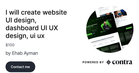 i will create website ui design dashboard ui ux design ui ux by ehab