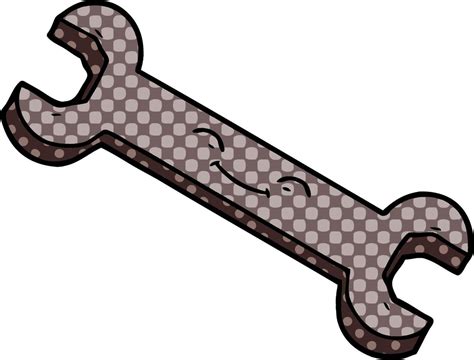 Vector Cartoon Spanner 12352276 Vector Art At Vecteezy