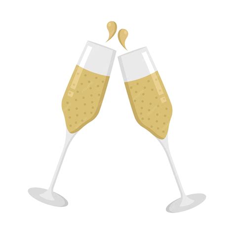 Premium Vector Champagne Glass Cheers