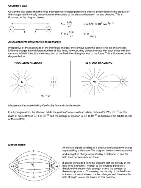 Electric Field Lecture 2 Pdf Electric Field Force
