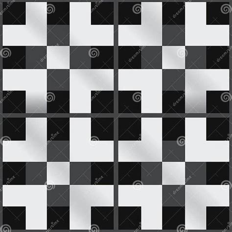 Creating Alternating Black And White Twill Weave Patterns Grid Stock