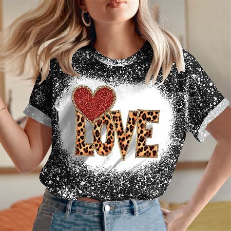Jjayotai Womens Plus Size Tops Clearance Fashion Valentine Shirts For