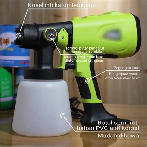 Jual Zper Pistol Semprot Litium W W Electric Spray Gun Ml Alat Semprot Cat Zp