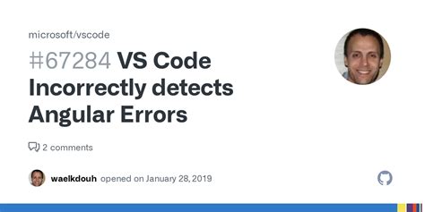 Vs Code Incorrectly Detects Angular Errors · Issue 67284 · Microsoft