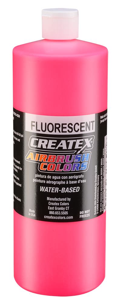 Createx Airbrush Colors Fluorescent Hot Pink 32 Oz Anest Iwata Medea