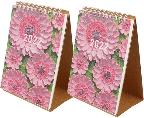 Cabilock Pcs Flip Calendar Cartoon Desk Calendar Oil Painting